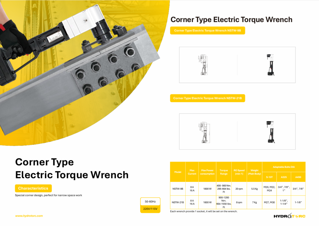HYDROTORC ELECTRIC TORQUE WRENCH - HYDROTORC